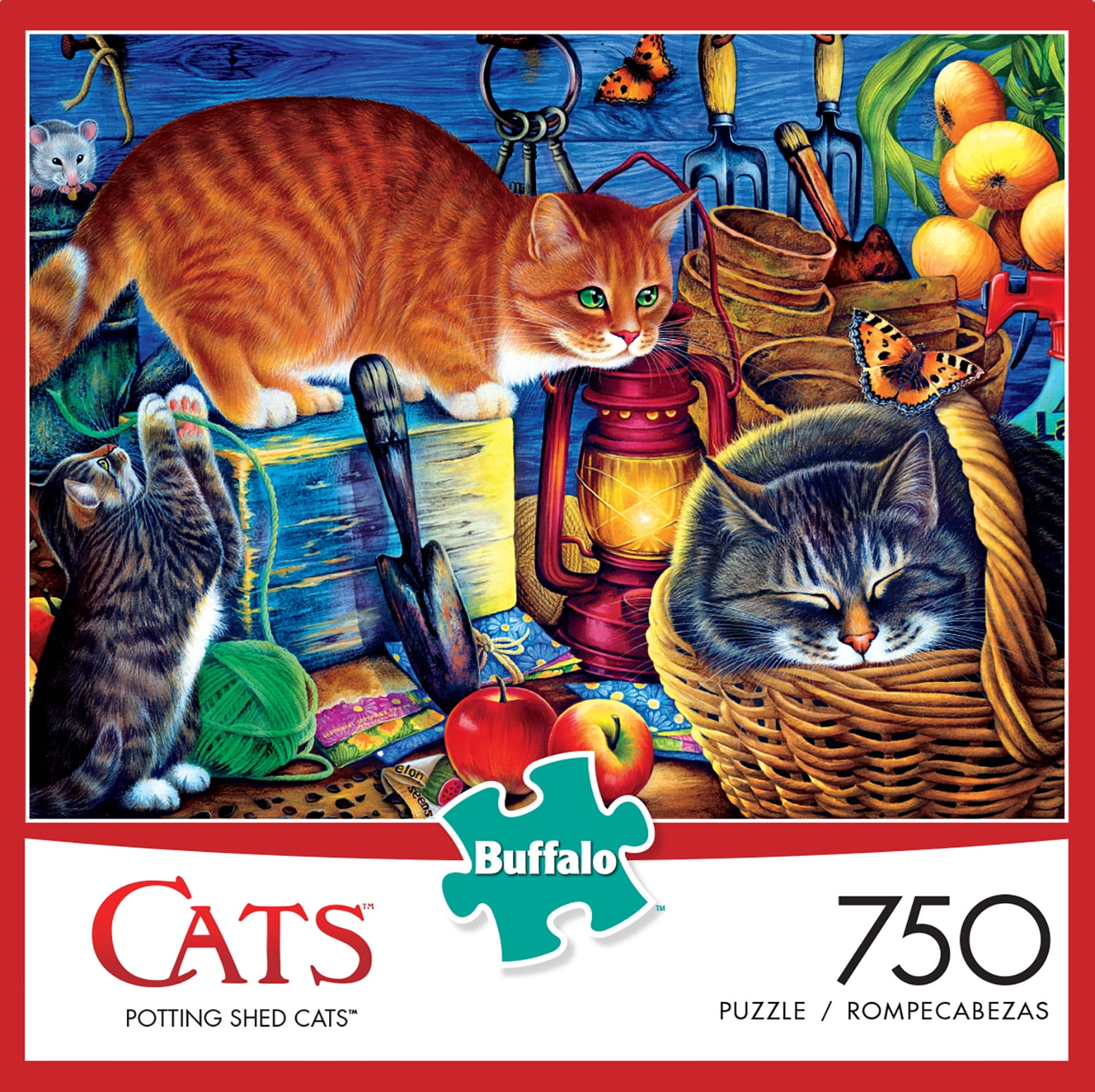 Buffalo Games Cats Collection Potting Shed Cats 750 Pieces Jigsaw ...