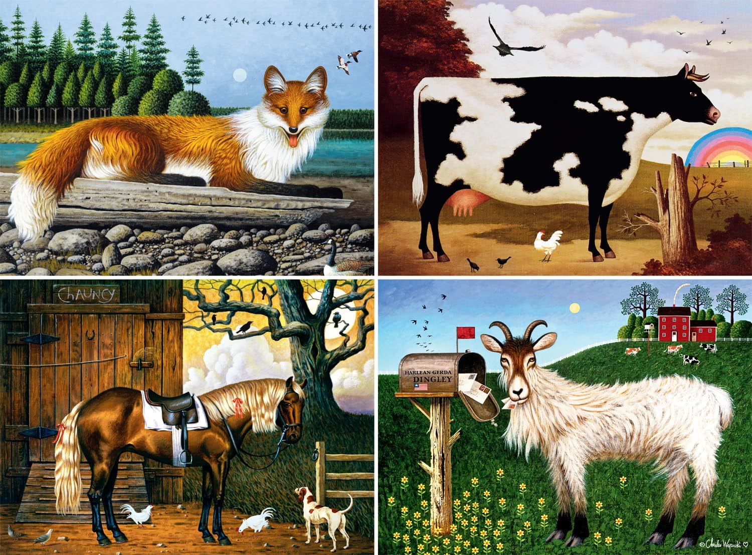 Buffalo Games - Charles STF9 Wysocki - Animal Collage - 1000 Piece ...
