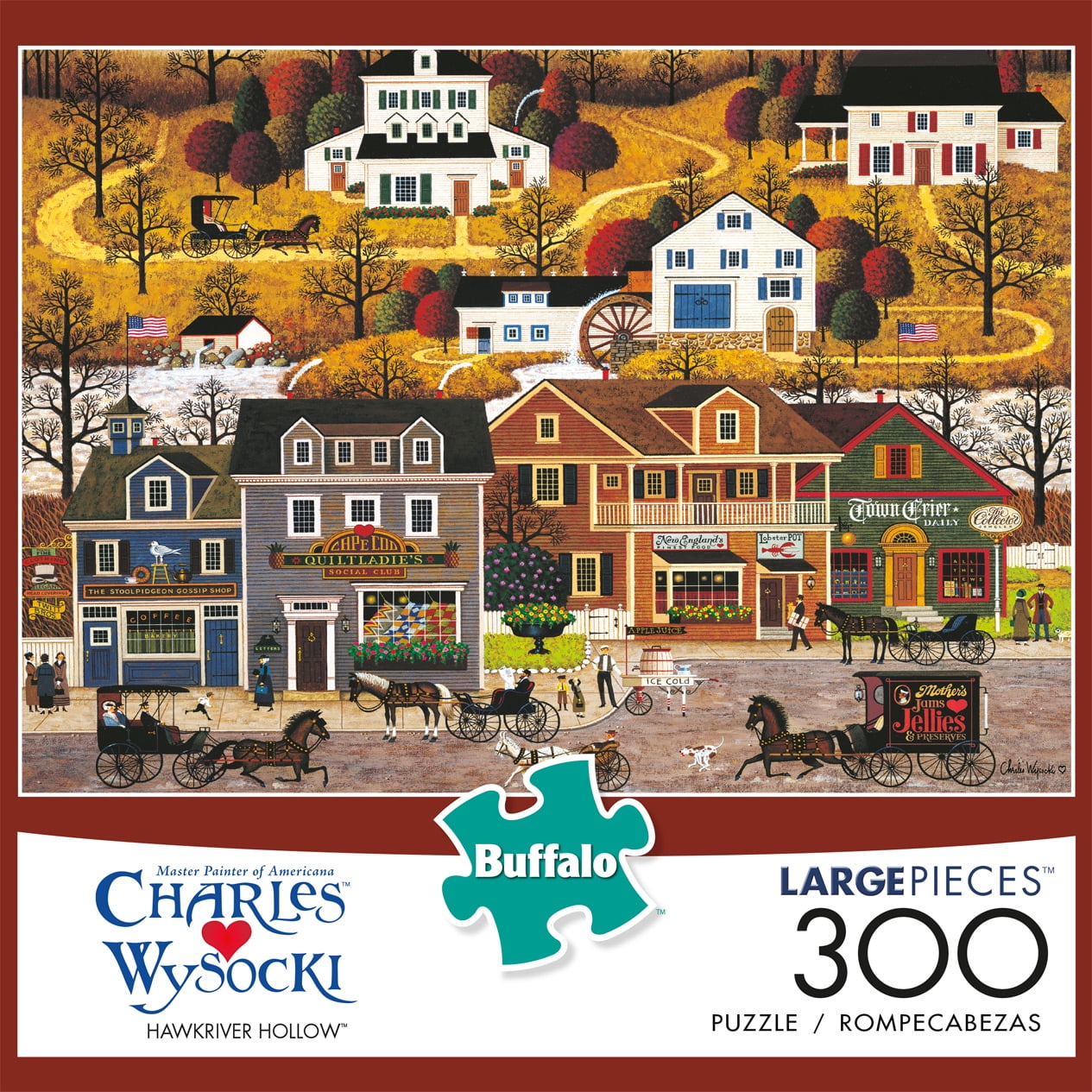 Buffalo Games - Charles Wysocki - Hawkriver Hollow - 300 Piece Jigsaw ...