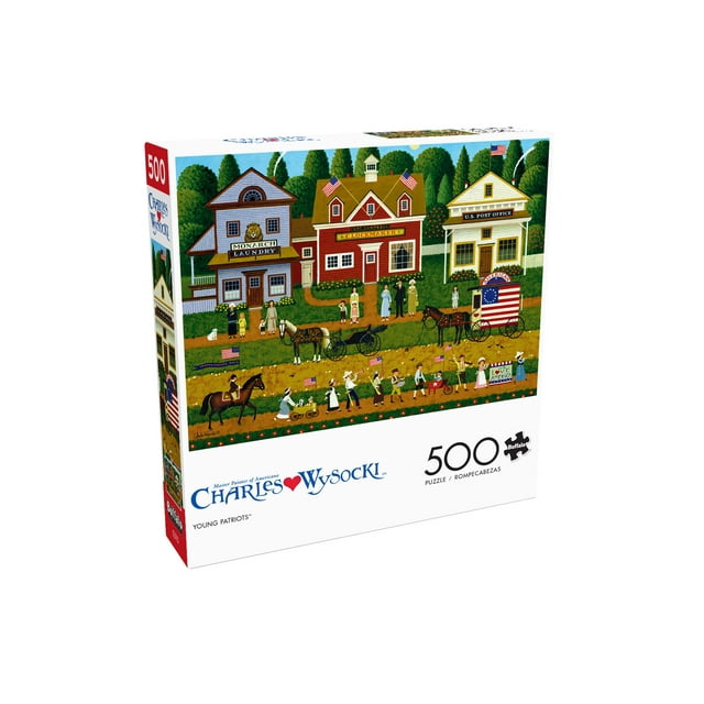 Buffalo Games Charles Wysocki Young Patriots 500-Piece Interlocking ...