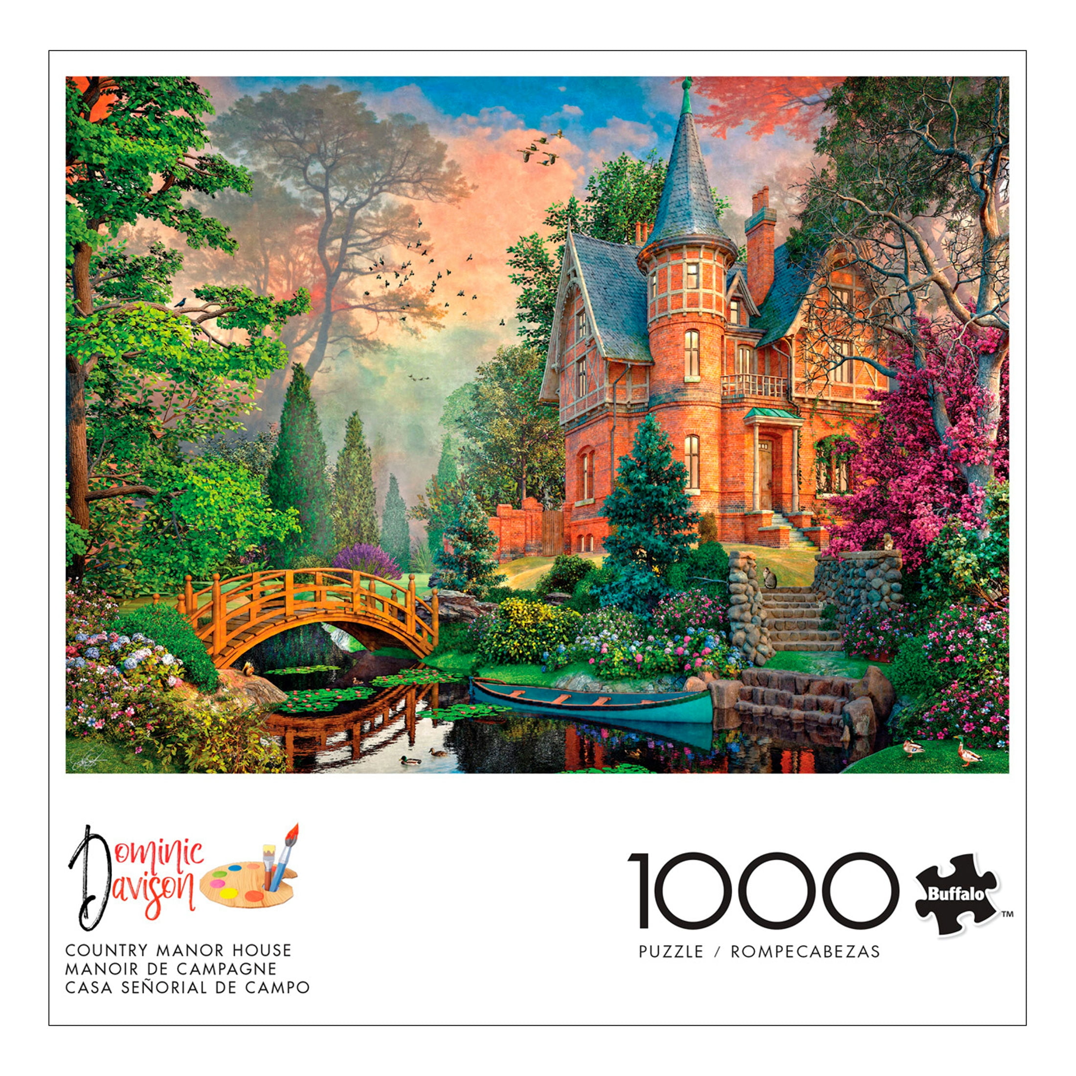 Buffalo Games Country Manor House 1000-Piece 26.75 x 19.75-Inch ...