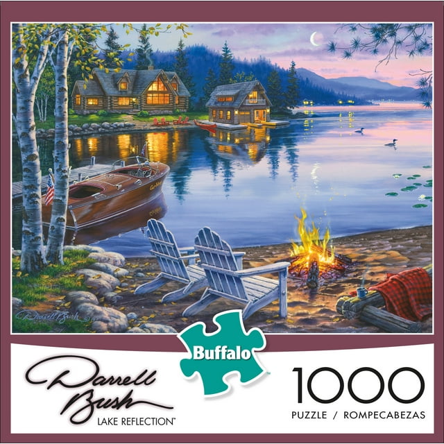 Buffalo Games Darrell Bush Lake Reflection 1000 Pieces Jigsaw Puzzle ...