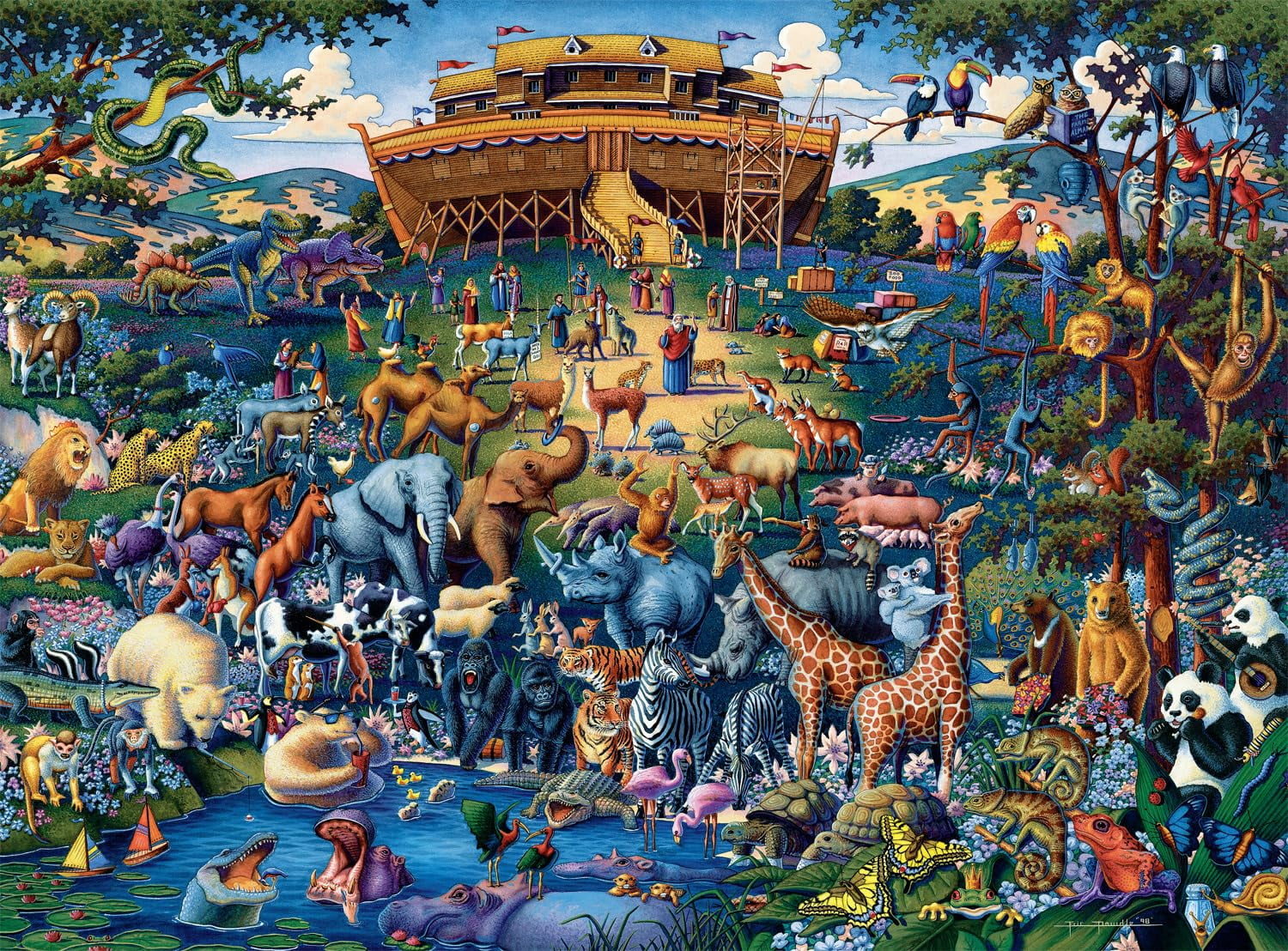 Buffalo Games - Dowdle OIF8 - Noah's Ark - 1000 Piece Jigsaw Puzzle for ...