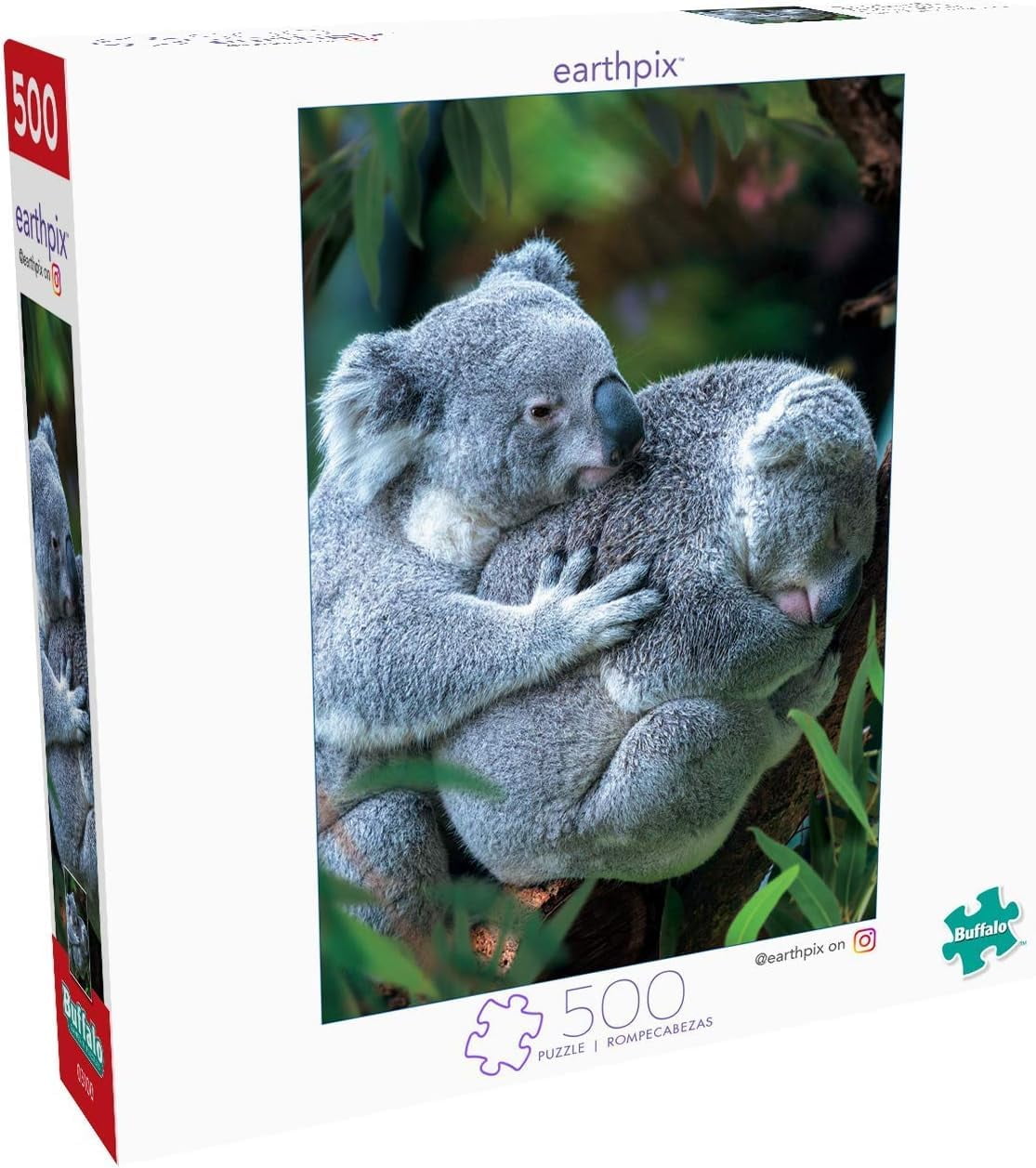 Buffalo Games - Earthpix KEF16 - Bear Hug - 500 Piece Jigsaw Puzzle for Adults -Challenging ...