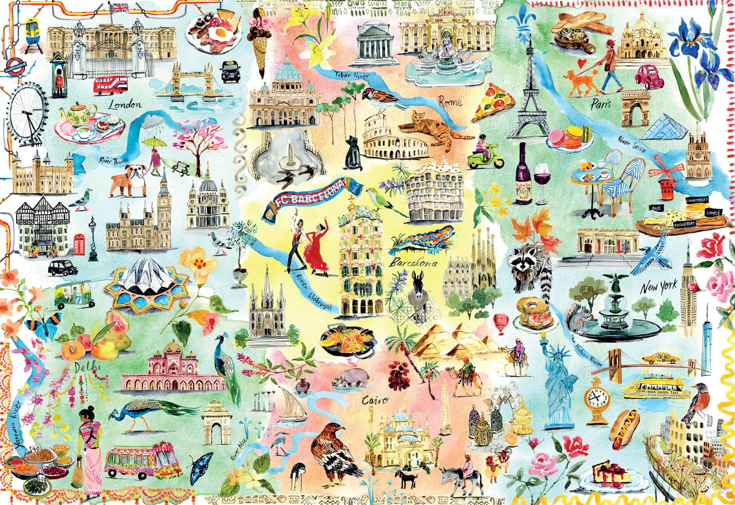 Buffalo Games - Fay AIF9 Ford - Large City Map - 2000 Piece Jigsaw ...