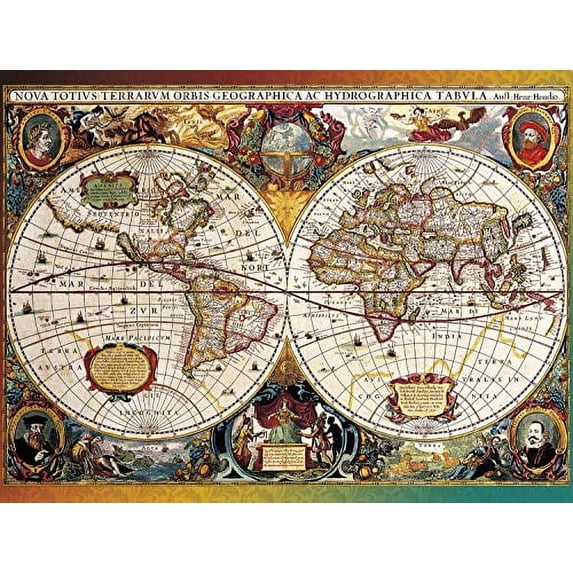 Buffalo Games - Going Places - World Map, Circa 1630 - 750 Piece Jigsaw ...