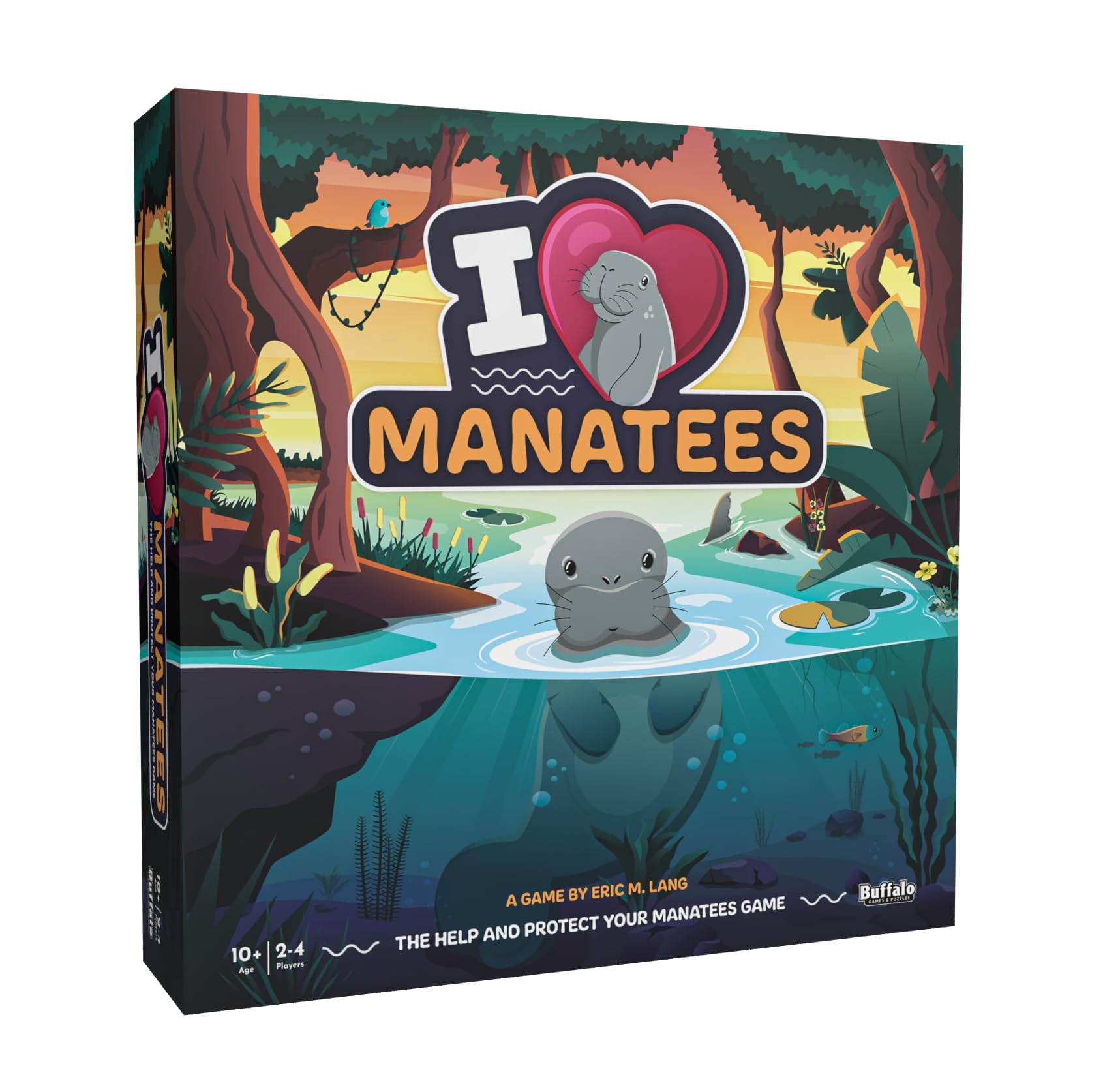 Buffalo Games - I STF9 Heart Manatees - Manatee Habitat Building Game ...