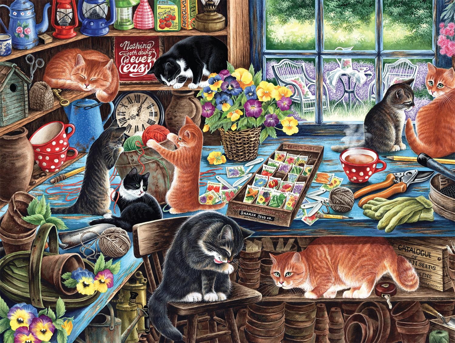 Buffalo Games - Irina OIF8 Garmashova-Cawton - in The Garden Shed - 750 ...
