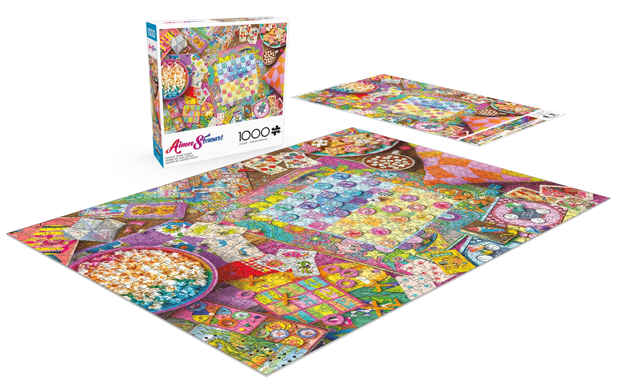 Buffalo Games Kitschy Game Night 1000-Piece 26.75 x 19.75-Inch ...