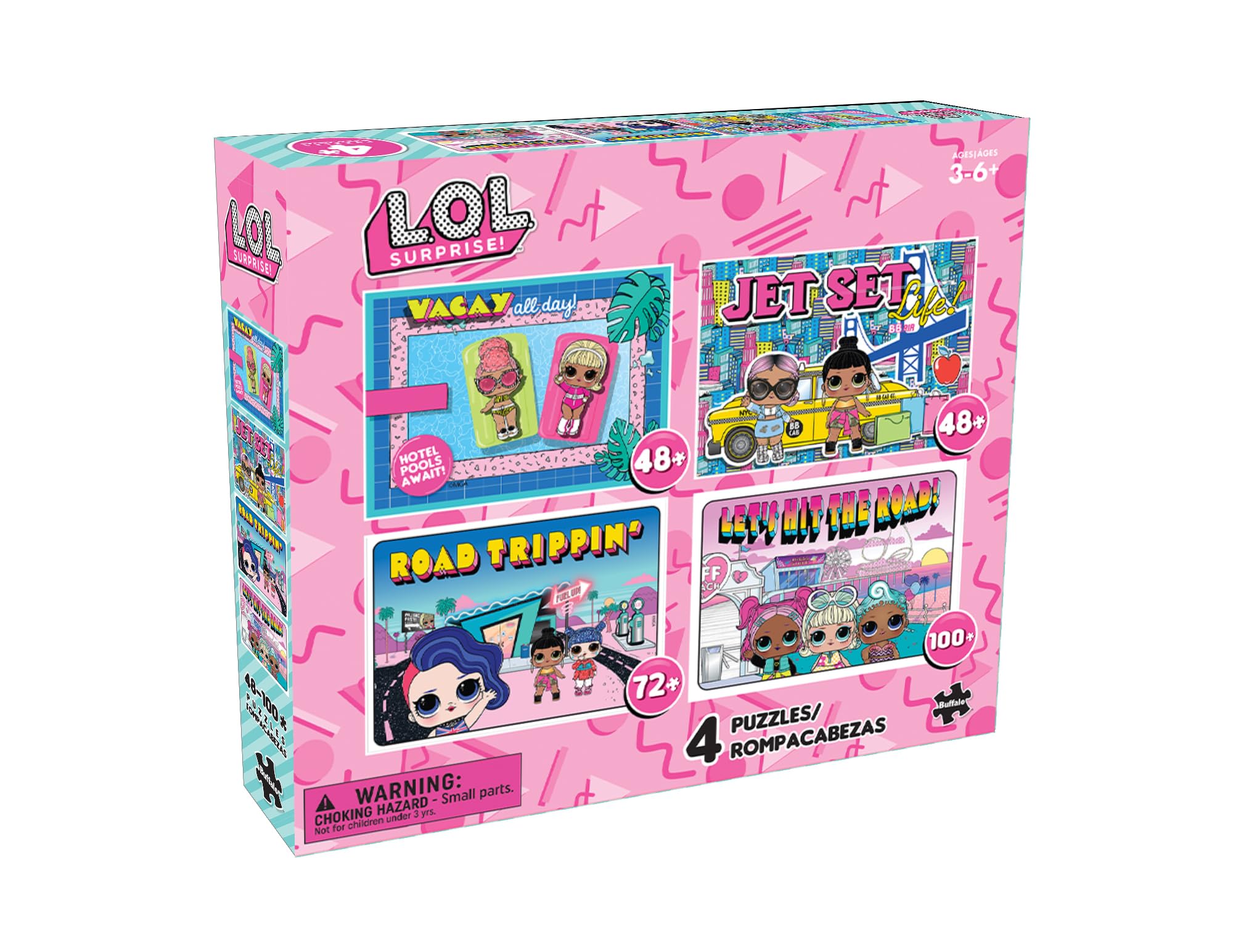 Buffalo Games - L.O.L AIF4 Surprise! - Travel - 4 in 1 Puzzle Multipack ...