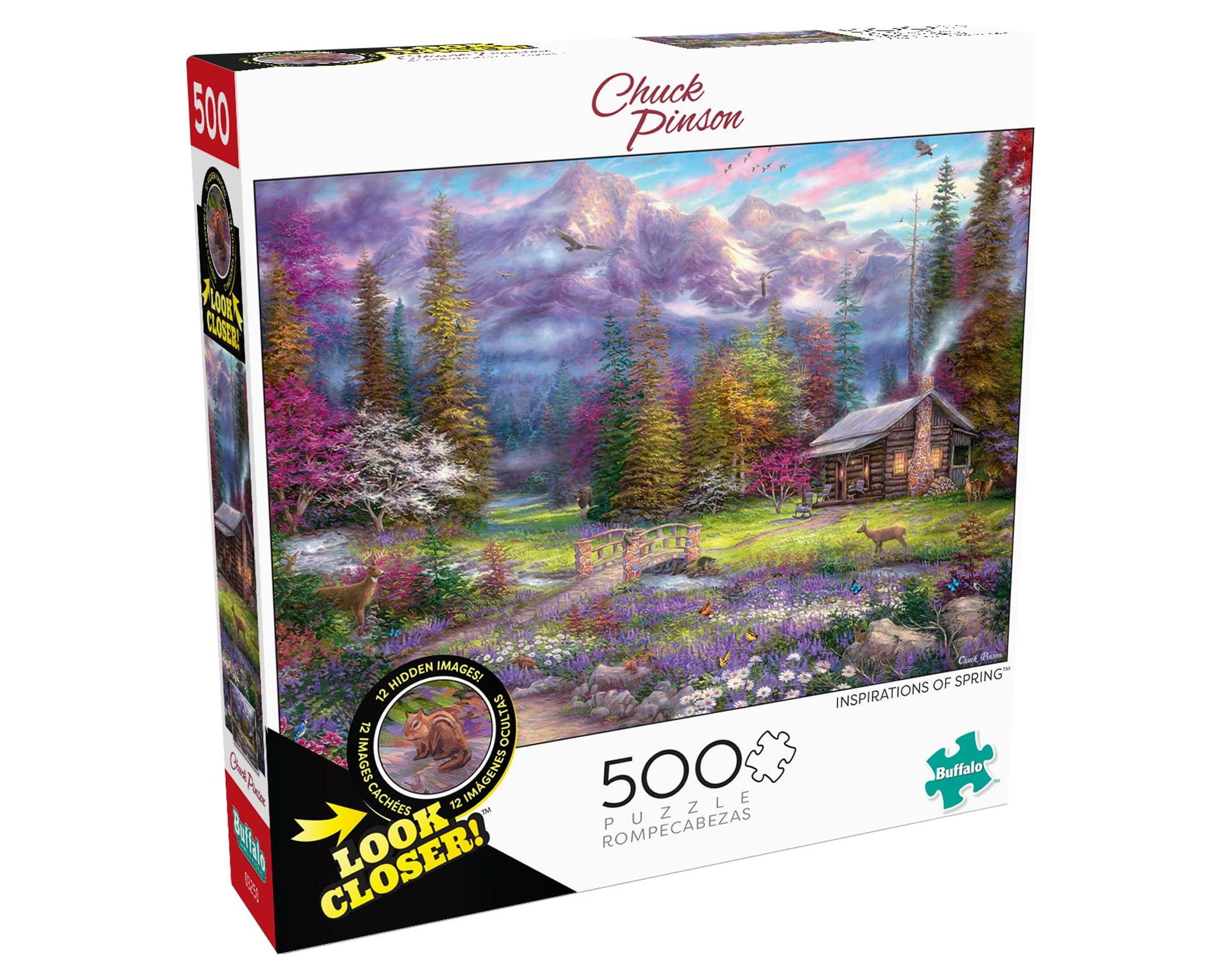 Buffalo Games Spring Nature Jigsaw Puzzle 500 Pieces with Hidden Images ...