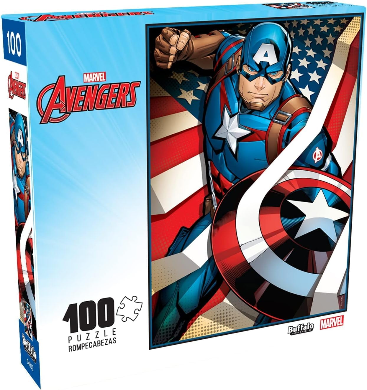 Buffalo Games - Marvel TSF6 - Captain America: The First Avenger - 100 Piece Jigsaw Puzzle for ...