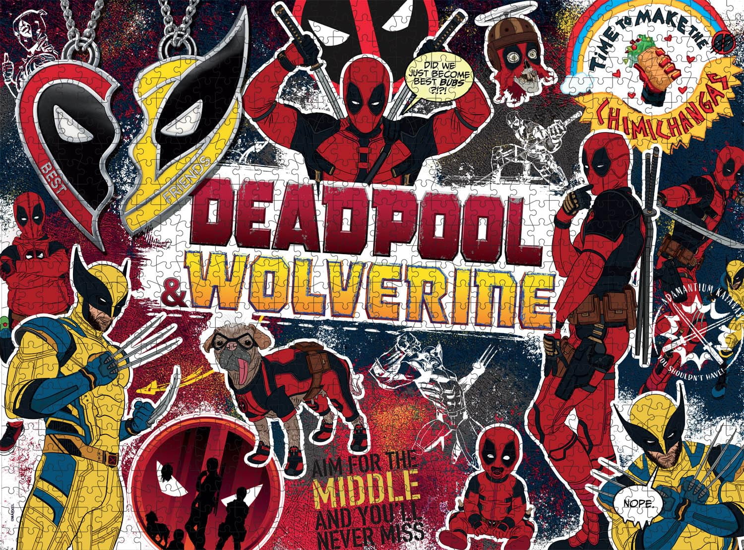 Buffalo Games - Marvel TSF6 - Deadpool & Wolverine - 1000 Piece Jigsaw Puzzle for Adults ...