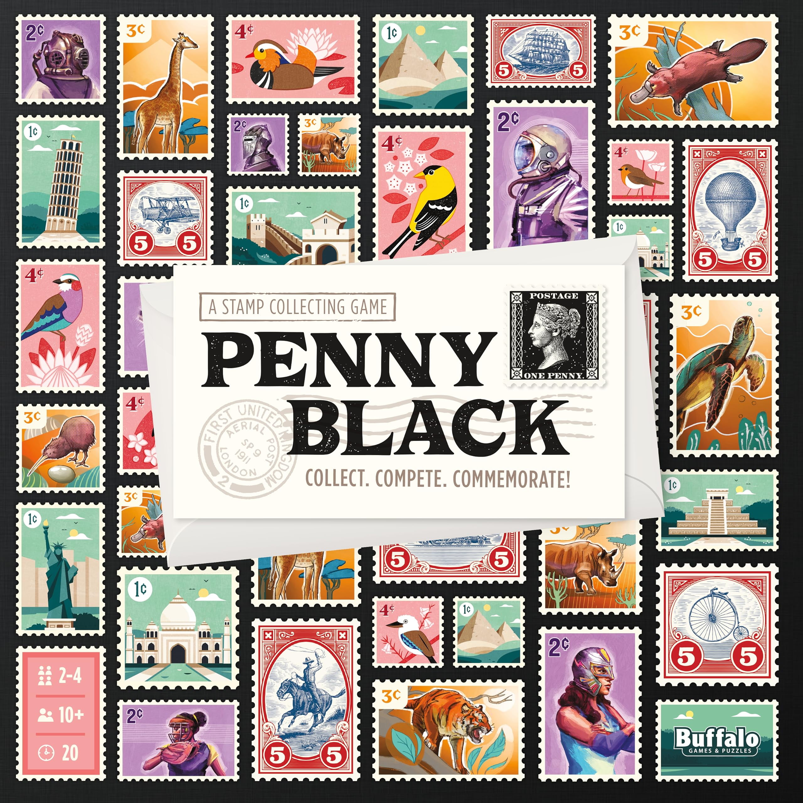 Buffalo Games - Penny MMF7 Black - Collect Stamps in a Family Night ...