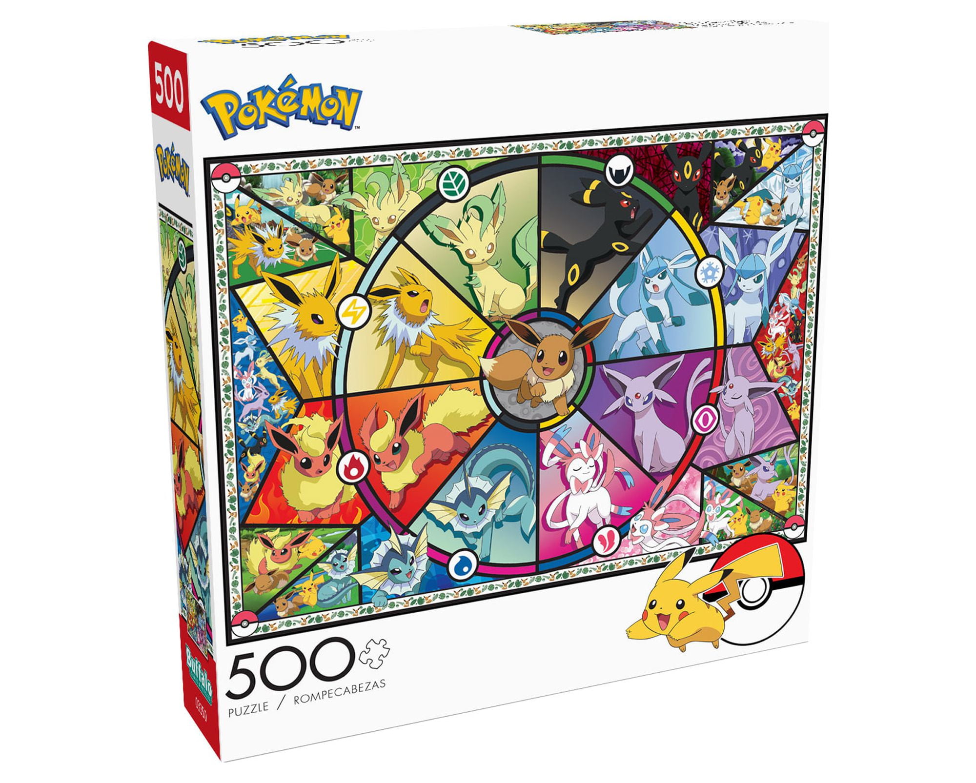 Buffalo Games Pokémon Eevee Evolutions 500-Piece Interlocking Jigsaw ...