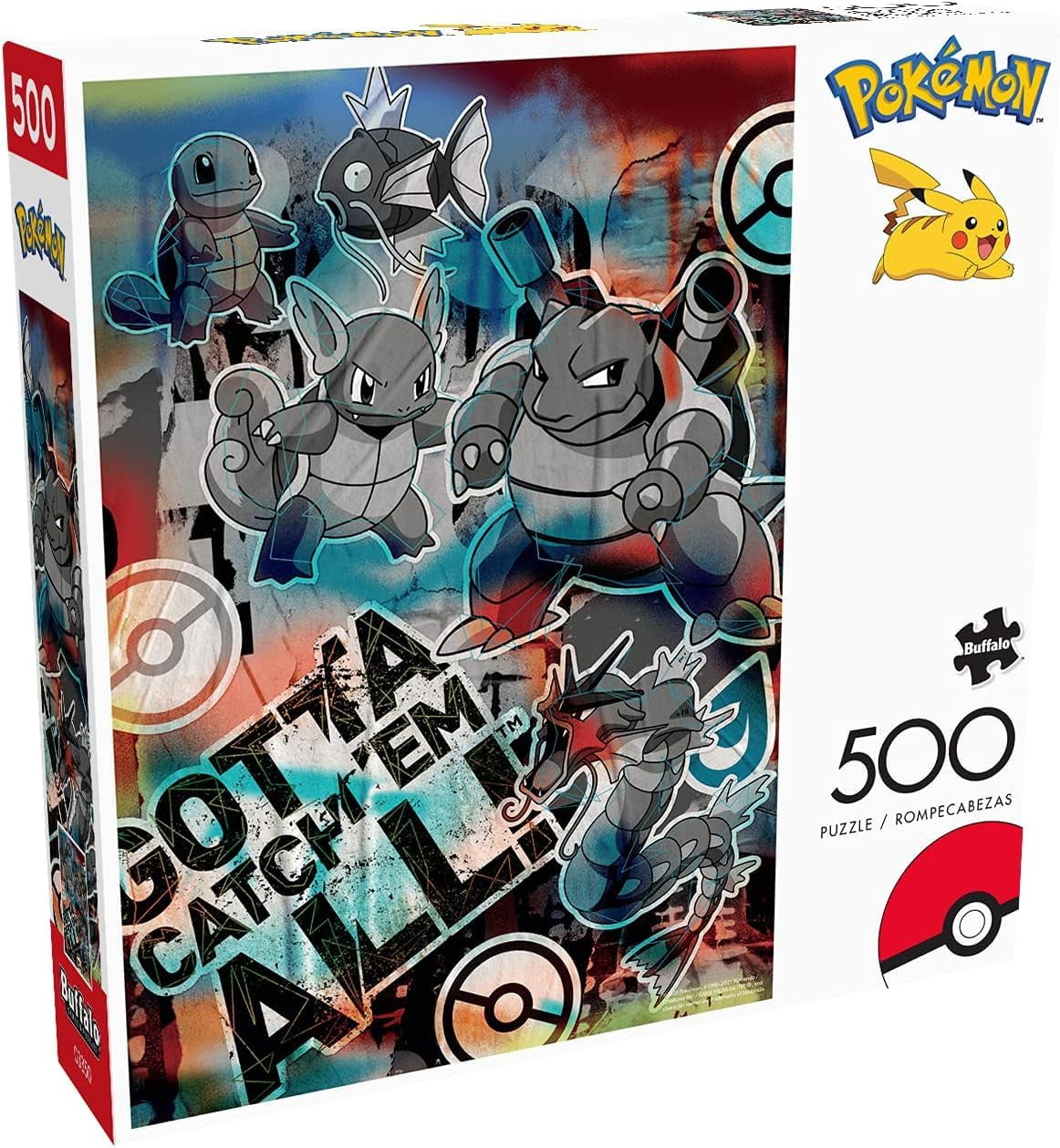 Buffalo Games - Pokemon KEF16 - Squirtle Evolution Graffiti - 500 Piece ...