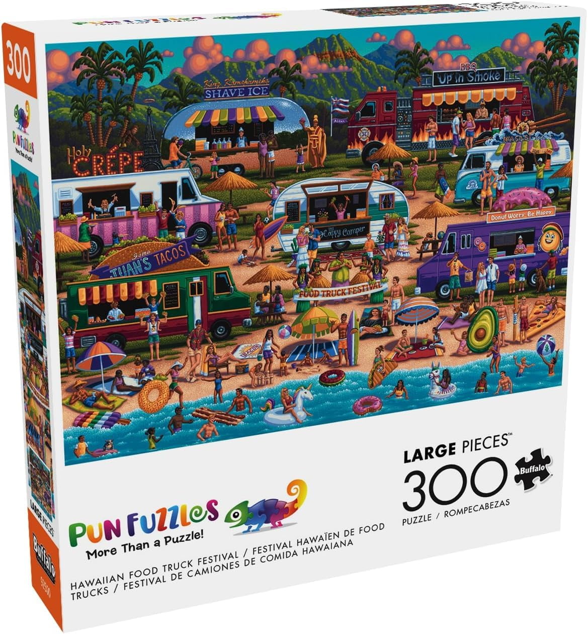Buffalo Games - Pun KEF16 Fuzzles - Hawaiian Food Truck Festival - 300 ...