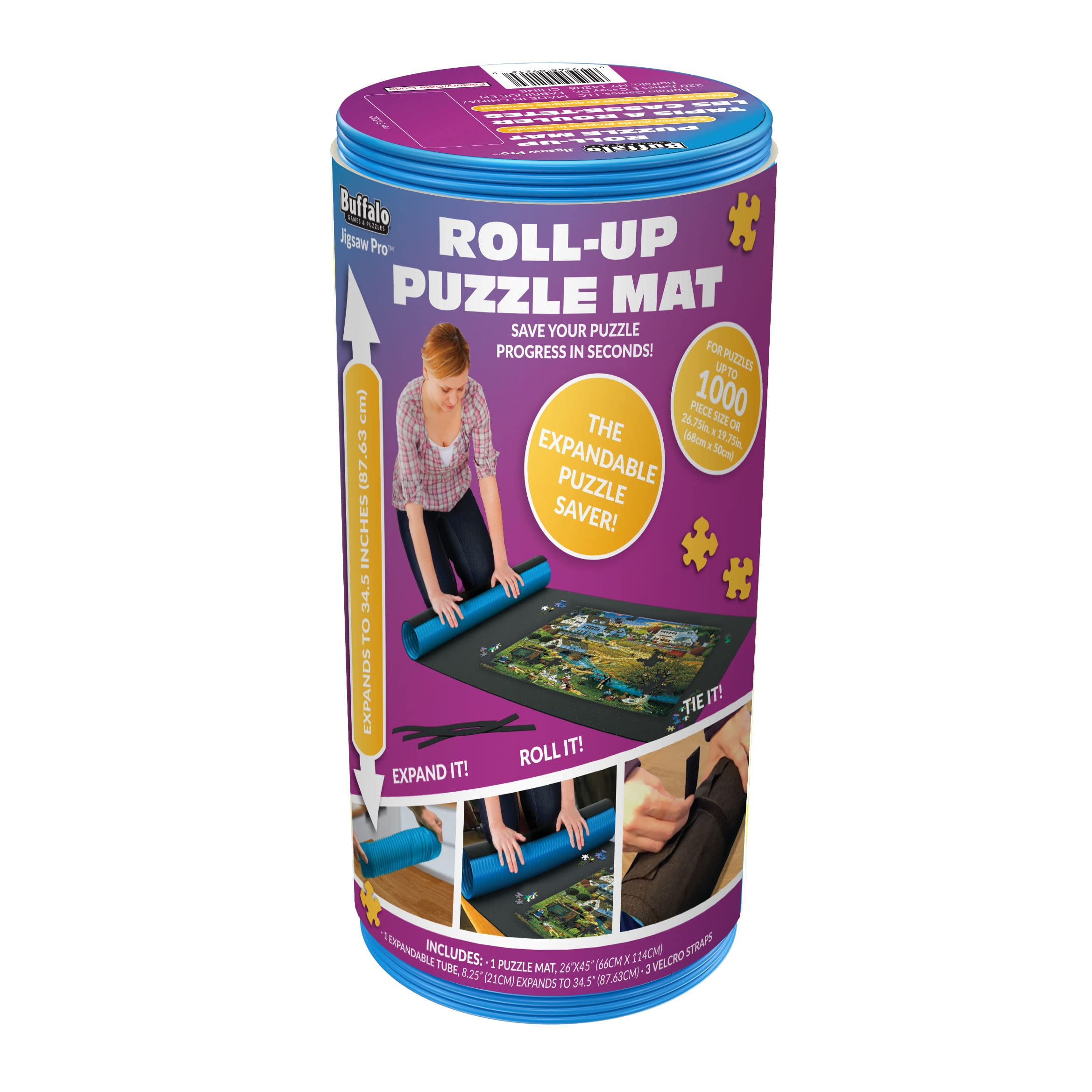 Buffalo Games - Roll-Up Puzzle Mat, Blue BSL1 - Walmart.com