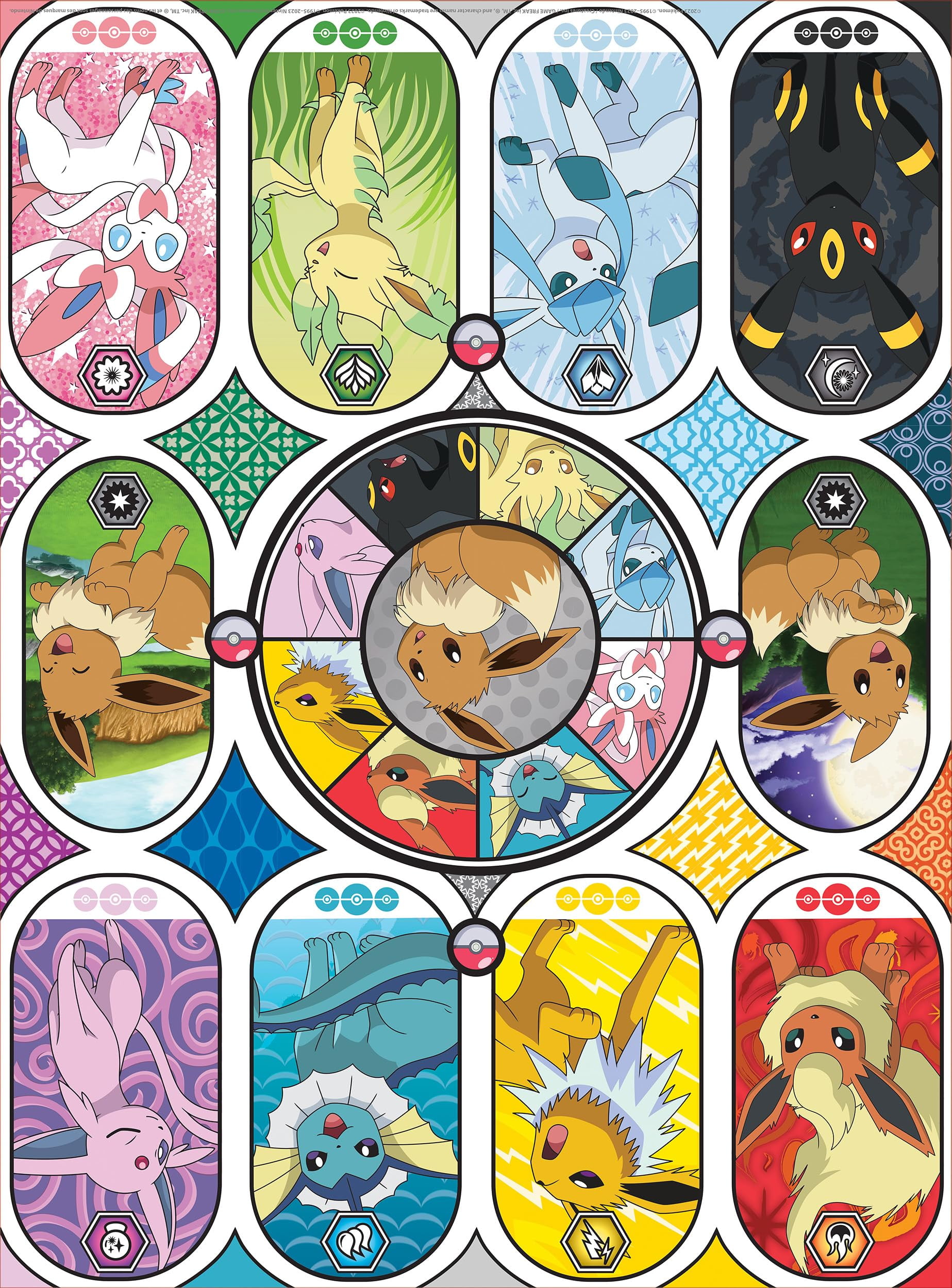 Buffalo Games - Silver DHF10 Select - Pokemon- Windows of Eevee - 1000 ...