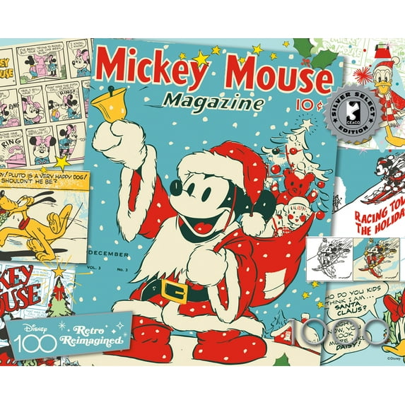 Buffalo Games Silver Select Santa Mickey Retro Reimagined 1000-Piece ...