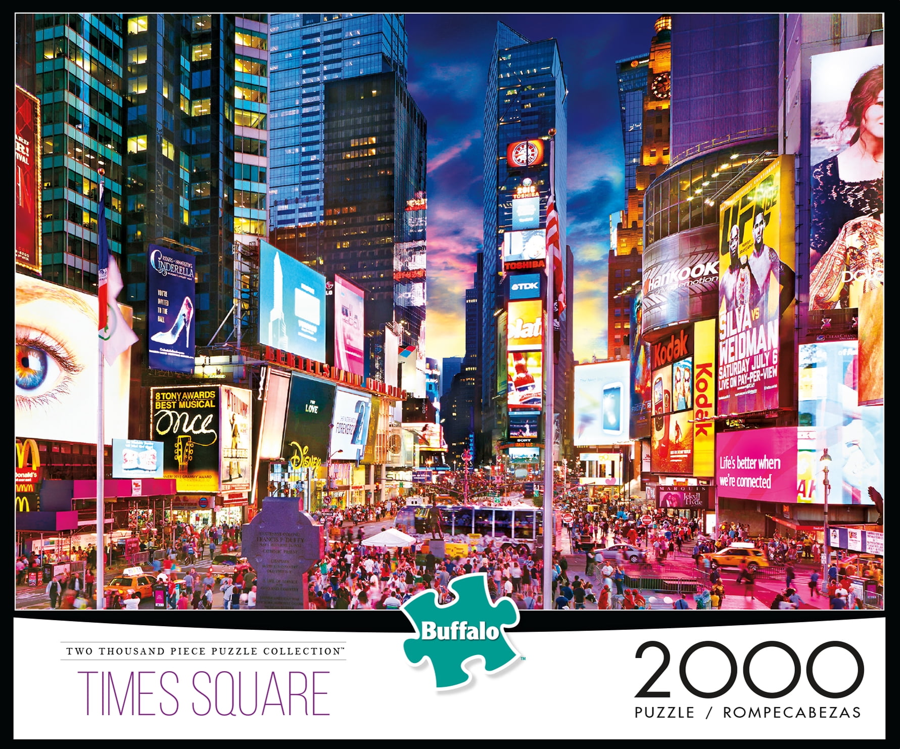 Buffalo Games - Times Square - 2000 Piece Jigsaw Puzzle - Walmart.com
