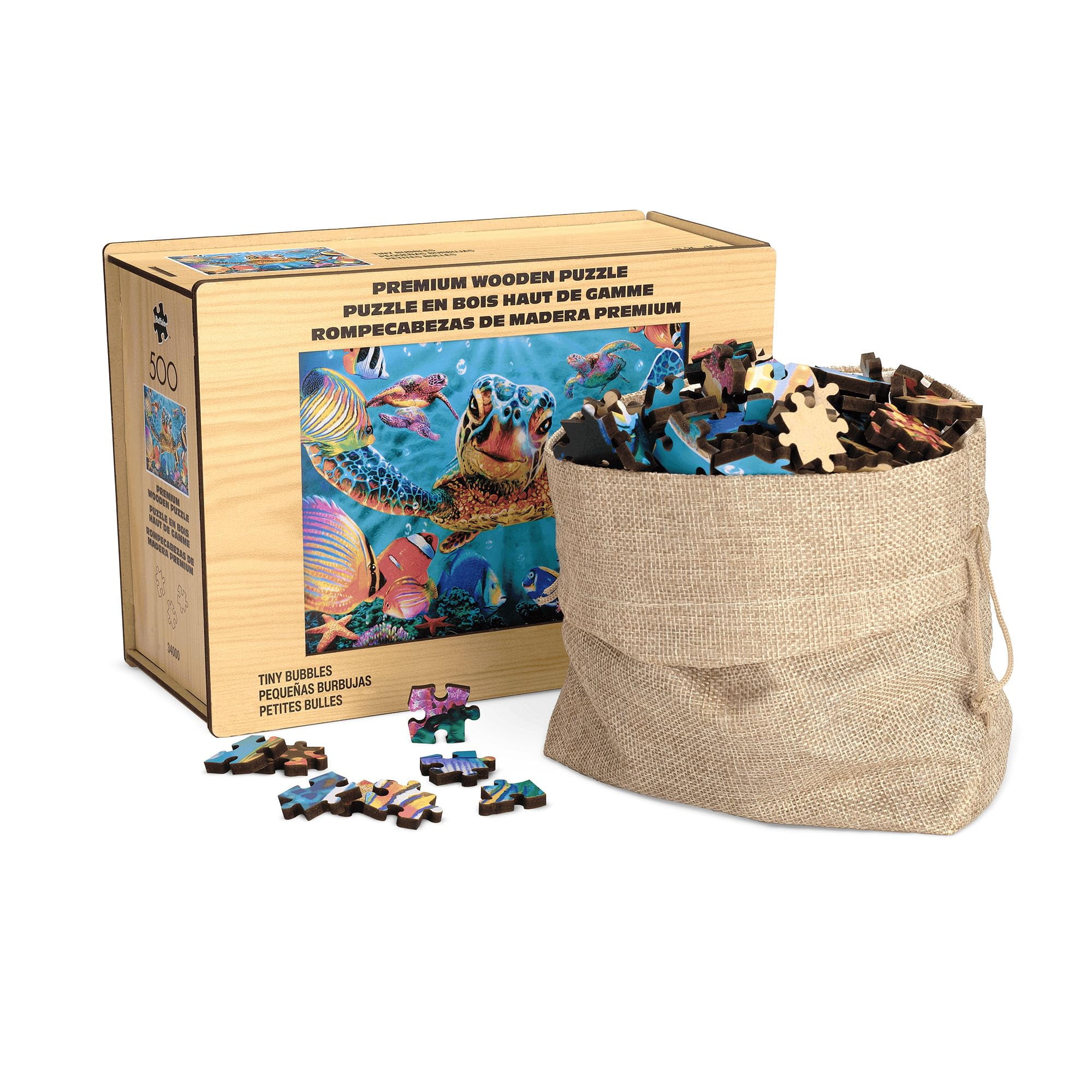 Buffalo Games - Tiny STF9 Bubbles Wood Puzzle - Standard Cut Jigsaw ...