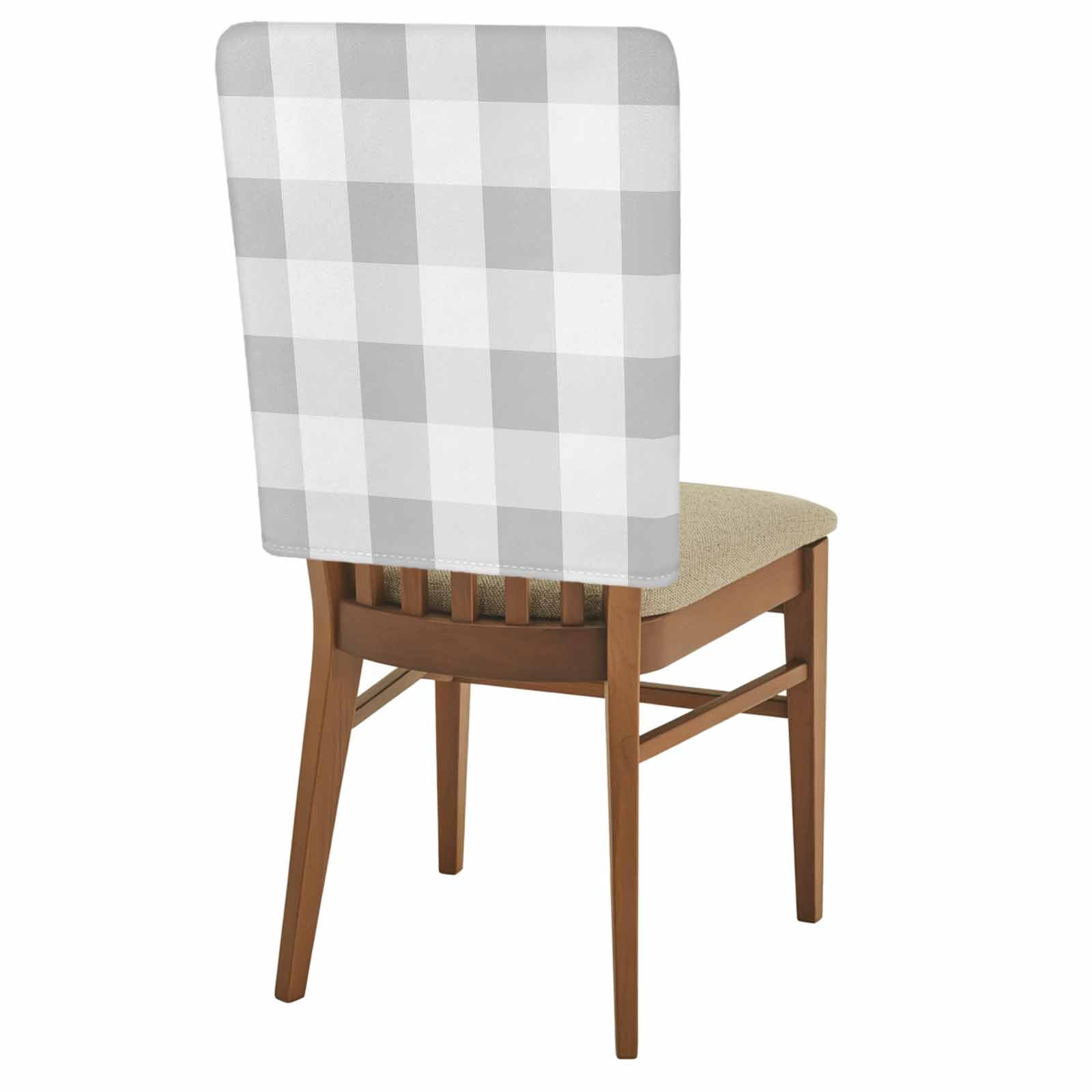 Buffalo Grey Plaid Chair Back Covers Set of 4 Spring Simple Pattern ...