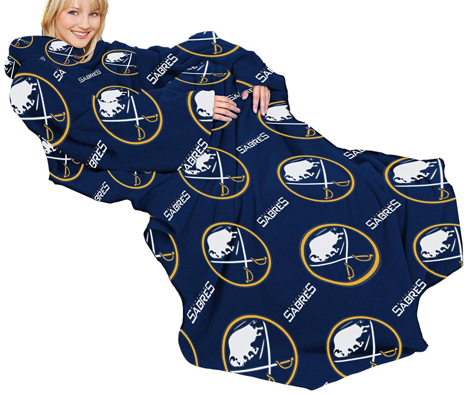 Buffalo Hockey Sabres Adult Comfy Throw - The Blanket with Sleeves ...