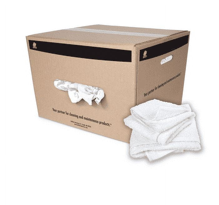 Buffalo Industries 25 lbs. Jumbo Turkish Toweling cloth Rags Box ...