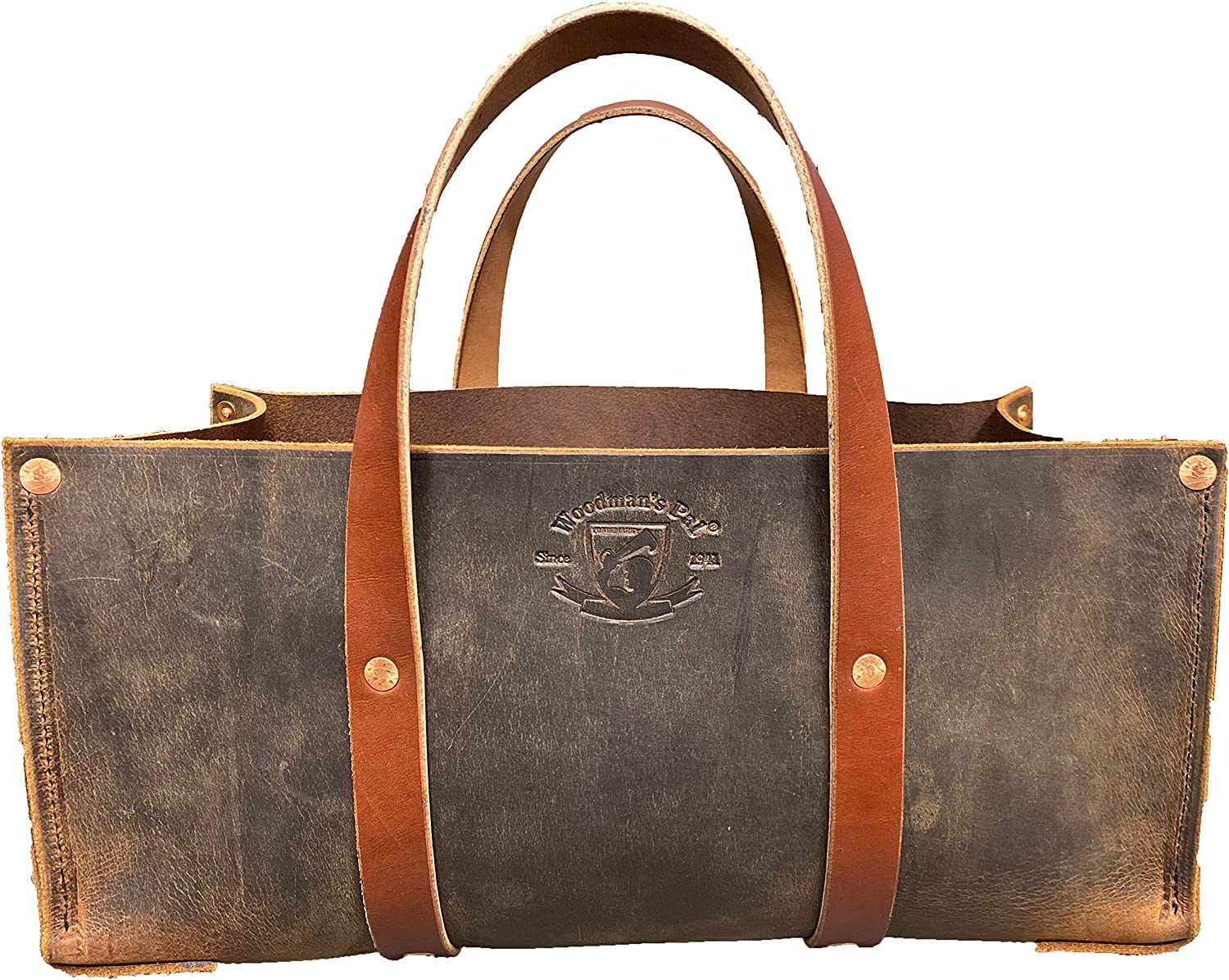 Buffalo Leather Tote Tool Bag For Hand Tools, Gardening, Outdoorsmen ...