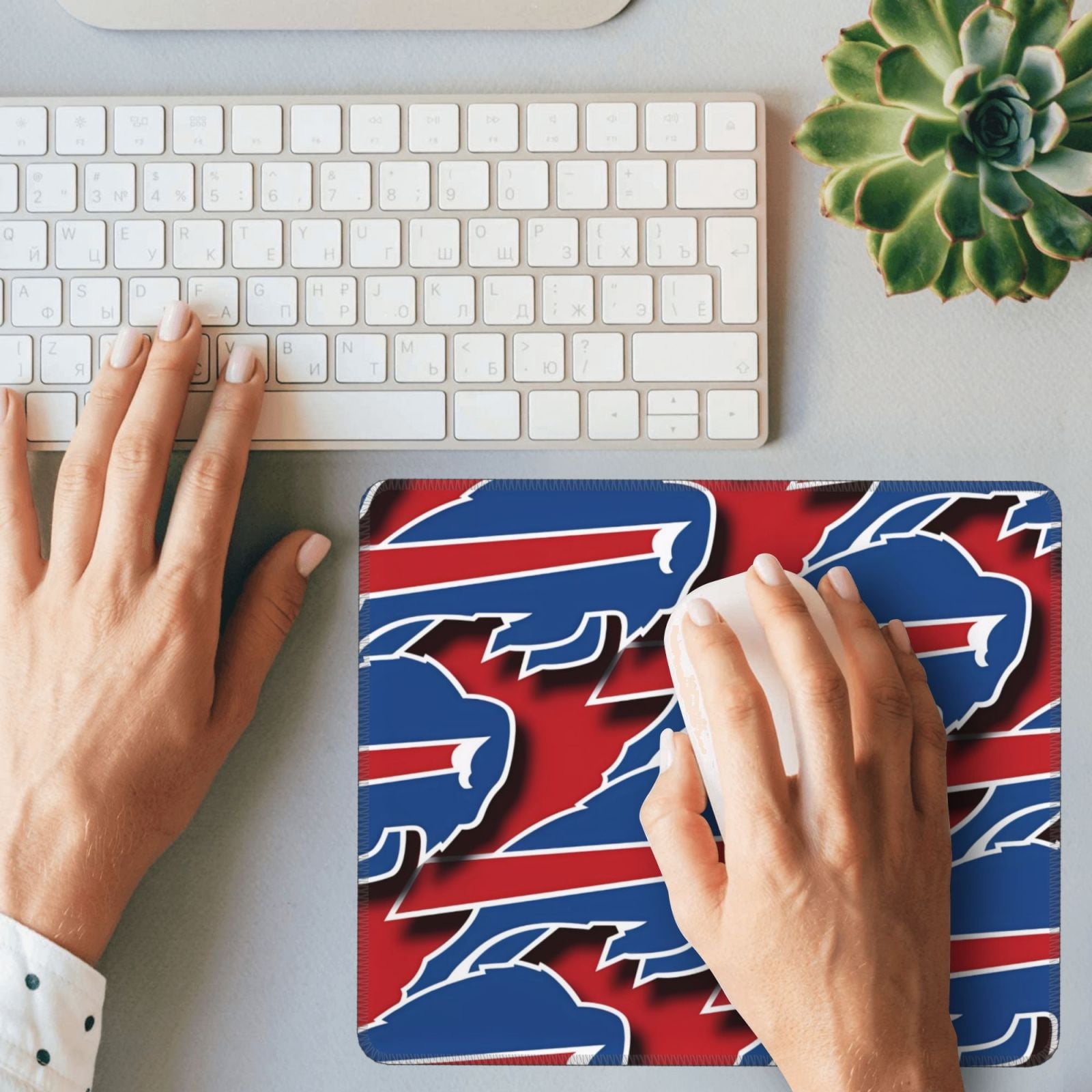 Buffalo Mouse Pad Non-Slip Rubber Base Computer Mice Pad for Home ...