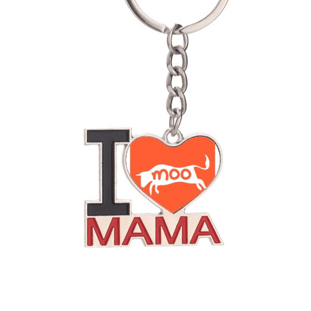 Buffalo Mutter Keychain Metal Keyring Holder Love MAMA Mother - Walmart.com