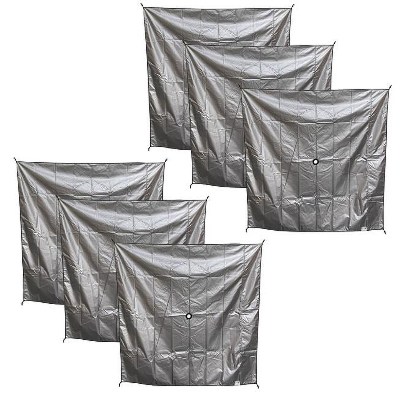 Buffalo Outdoor PUT11S Solid Side Screened Pop Up Shade Tent, White - 6 ...