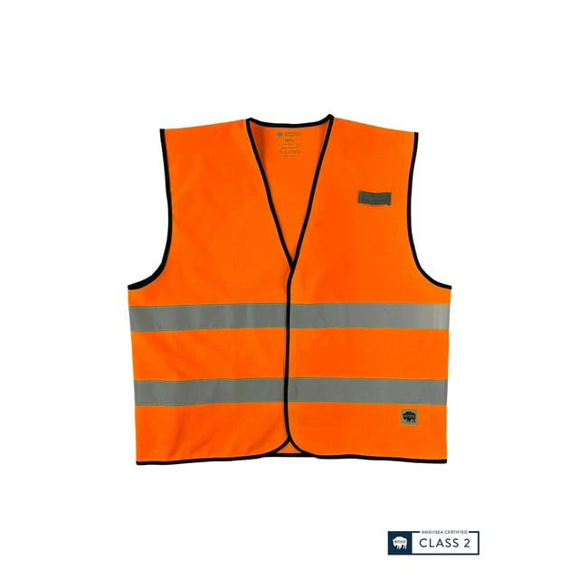 Buffalo Outdoors® Workwear Class 2 Hi Vis Orange Reflective Safety Work ...