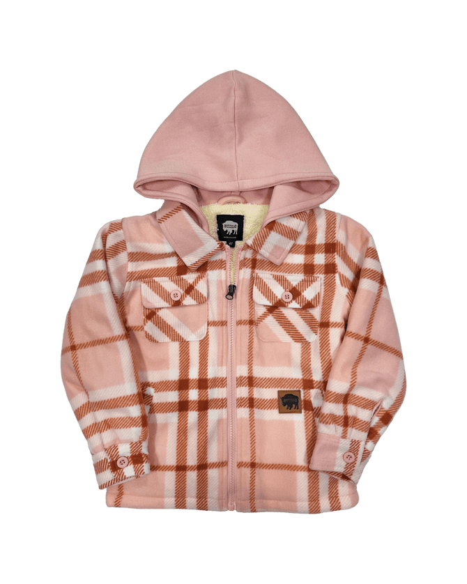 Buffalo Outdoors® Workwear Kid's Sherpa Lined Fleece - Rosey - Walmart.com