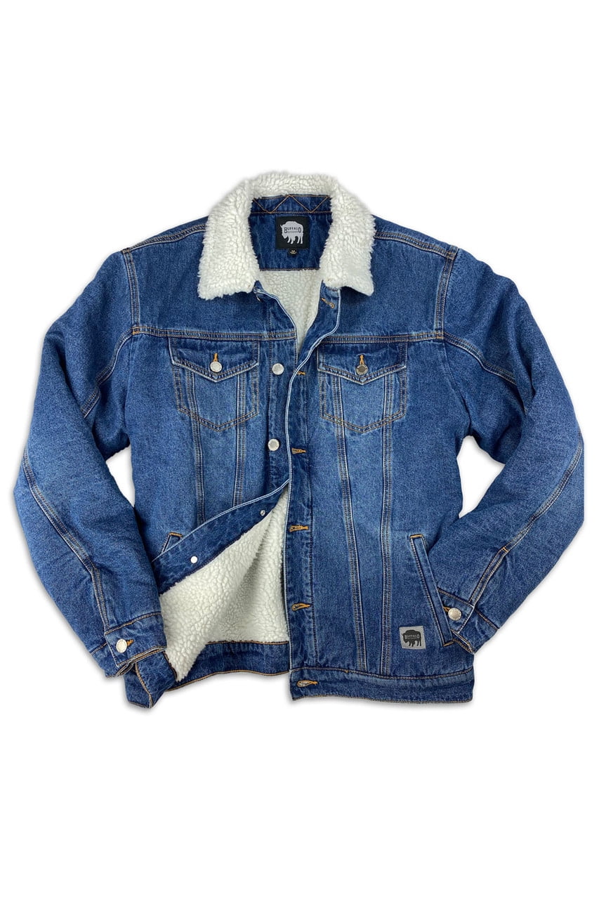 Buffalo Outdoors® Workwear Sherpa Lined Denim Jacket - Walmart.com
