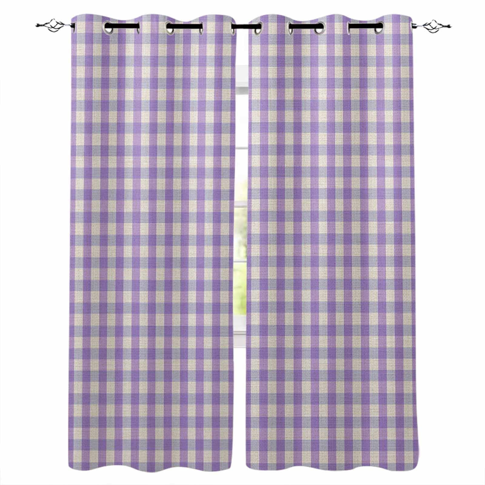 Buffalo Plaid Blackout Curtains for Bedroom Living Room Darkening ...