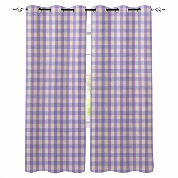 Buffalo Plaid Blackout Curtains for Bedroom Living Room Darkening ...