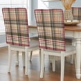 Buffalo Plaid Chair Back Covers, Modern Farmhouse Colorful Checkered ...