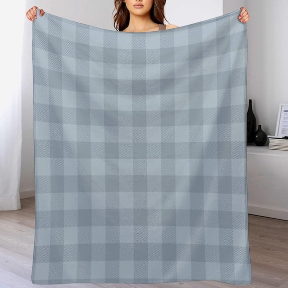 Buffalo Plaid Check Throw Blanket Blue Buffalo Checkered Blankets for ...