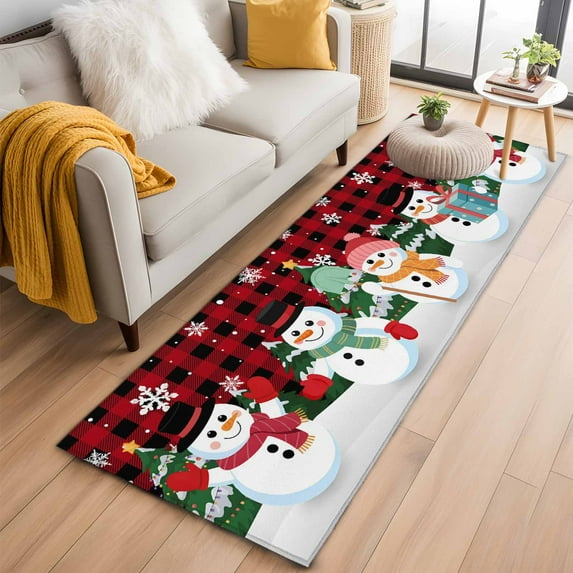 Buffalo Plaid Christmas Kitchen Runner Rug 2x6 Washable Runners for ...