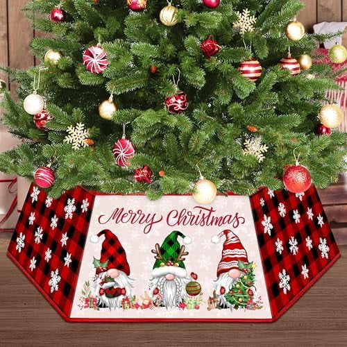 Buffalo Plaid Christmas Tree Collar for Artificial Trees - Base Cover ...