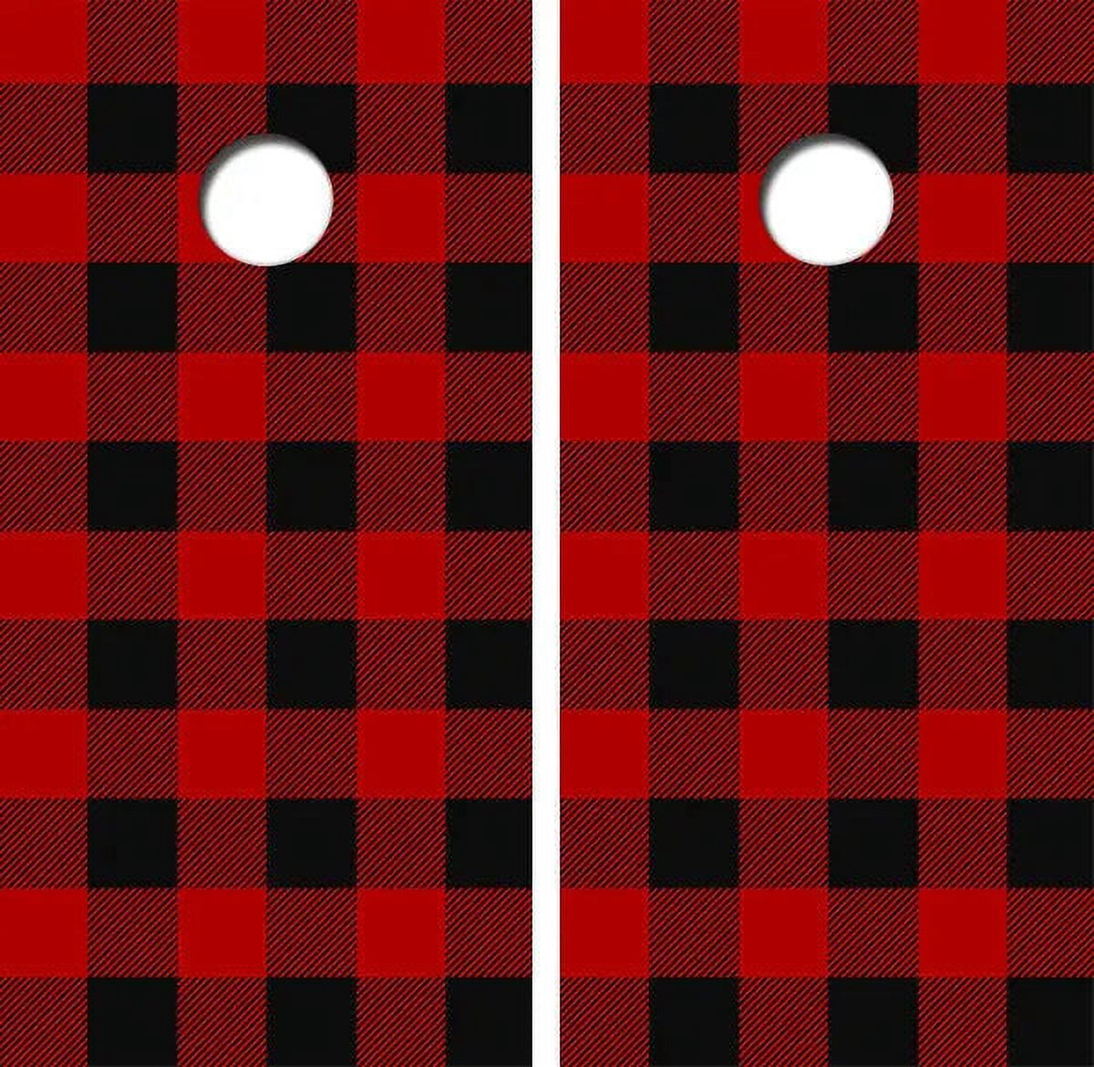 Buffalo Plaid Cornhole Wood Board Skin Wrap - Walmart.com