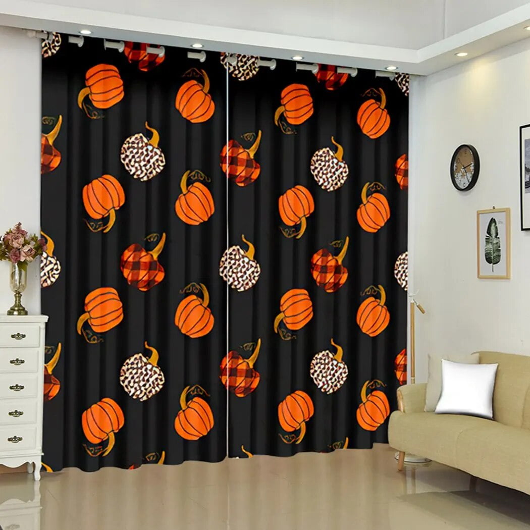 Buffalo Plaid Curtain Woven Linen Texture Farmhouse Polyester Pongee ...