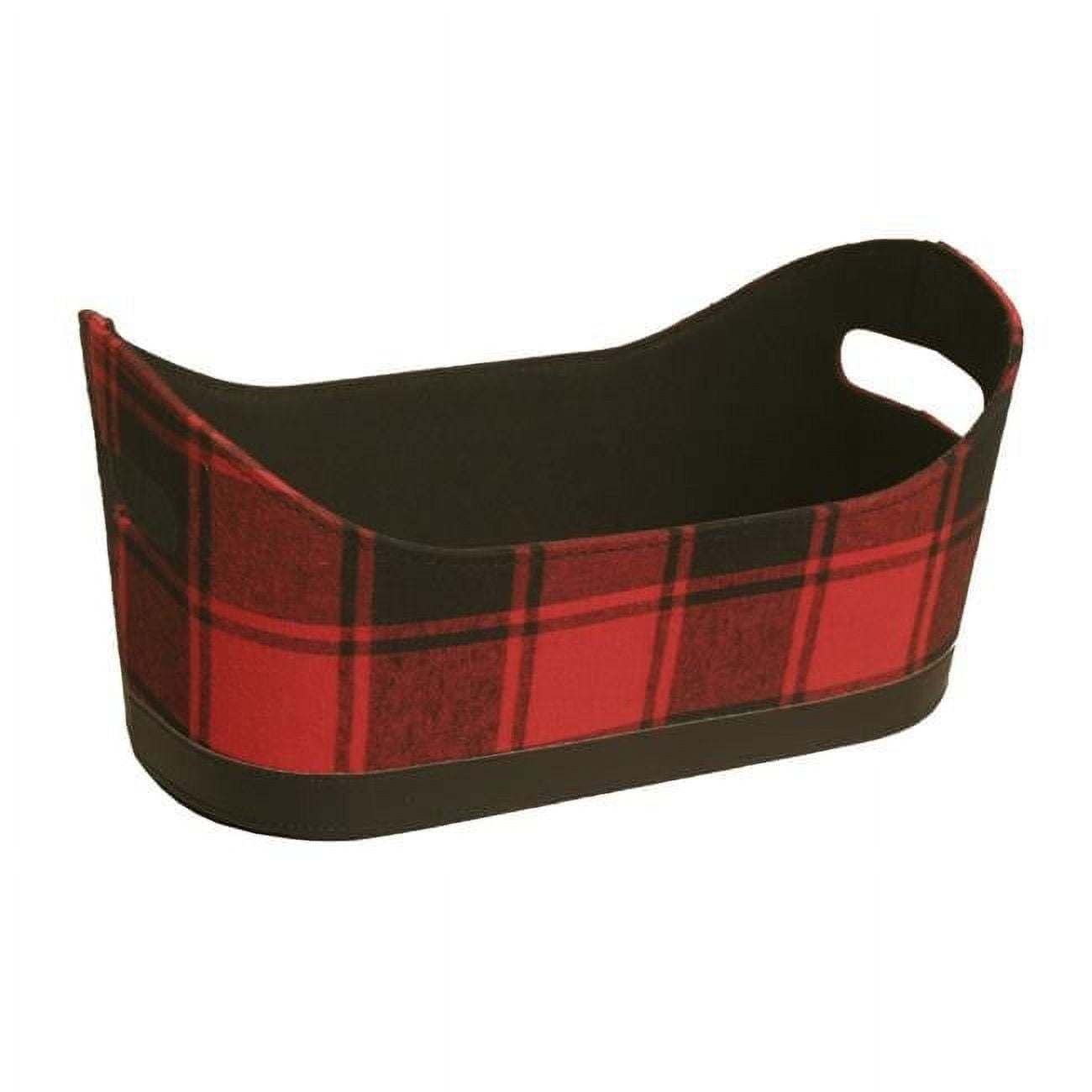 Buffalo Plaid Fabric Container, Red & Black - Walmart.com