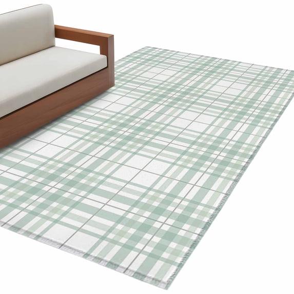Buffalo Plaid Kitchen Runner Rug 2.7x5 Washable Runners for Hallway Non ...