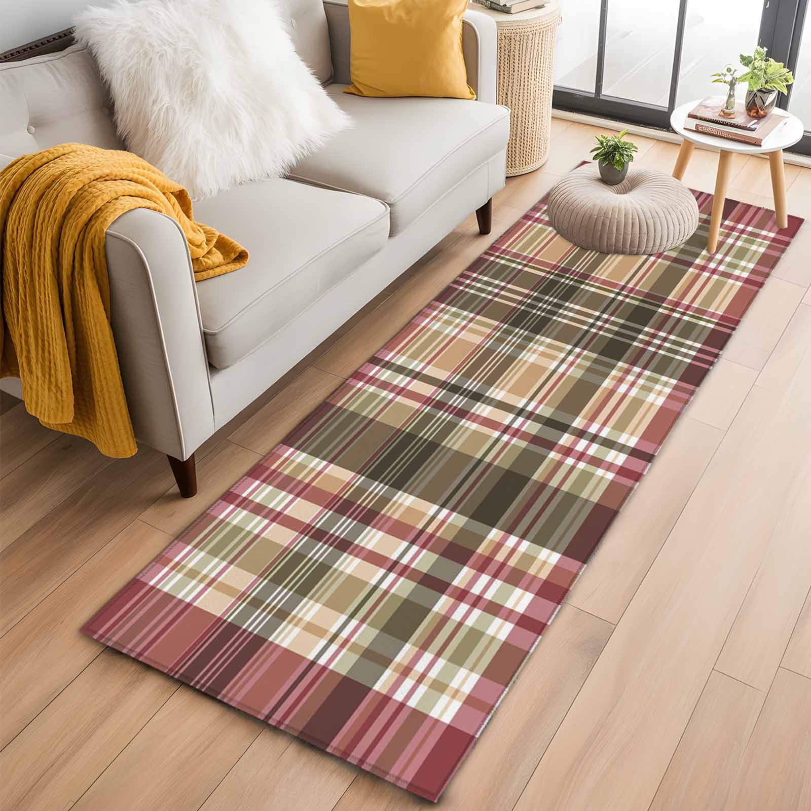 Buffalo Plaid Kitchen Rug