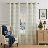 Buffalo Plaid Light Filtering Curtains 95 Inches Length,Woven Dusty ...