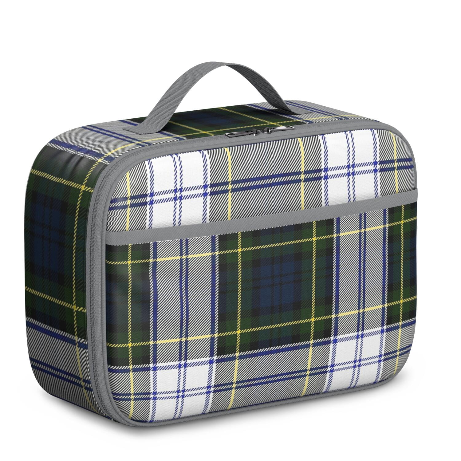 Buffalo Plaid Lunch Box with Front Pocket - Thermal Insulation Spill ...