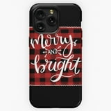 Buffalo Plaid Merry And Bright Festive Pattern iPhone Case 17 to 11 Pro ...
